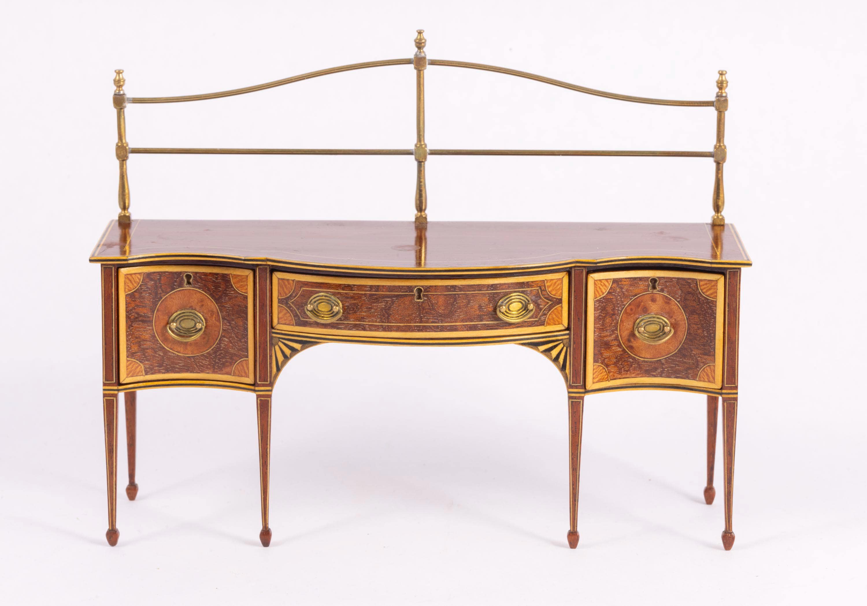 Dollhouse Miniature ~ Michael Walton Serpentine Sideboard - Lee Lefkow ...